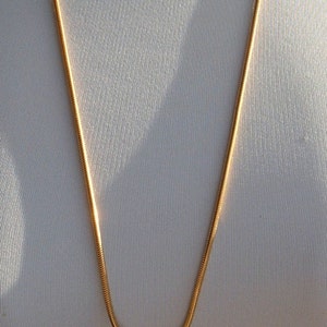 Big Old Wood Egg Shaped Vintage Stripe Necklace on Long Gold Tone Chain ...