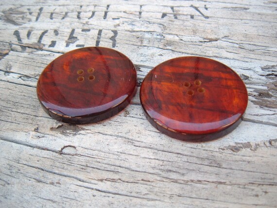 Vintage Faux Tortoise Plastic Buttons | Etsy