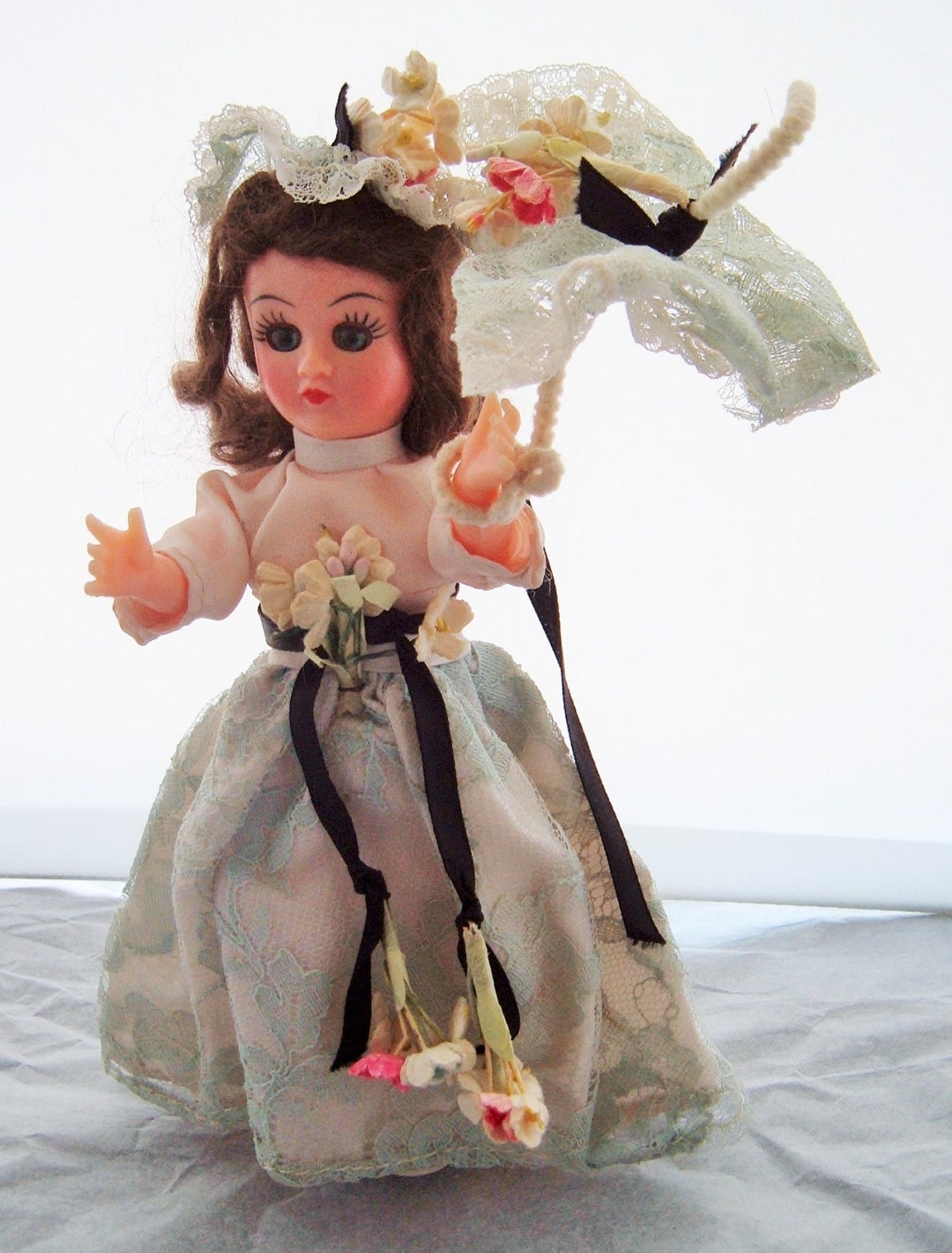 Vintage Collectible Carlson Doll, April Girl, Doll No. 8-64,flowers and ...