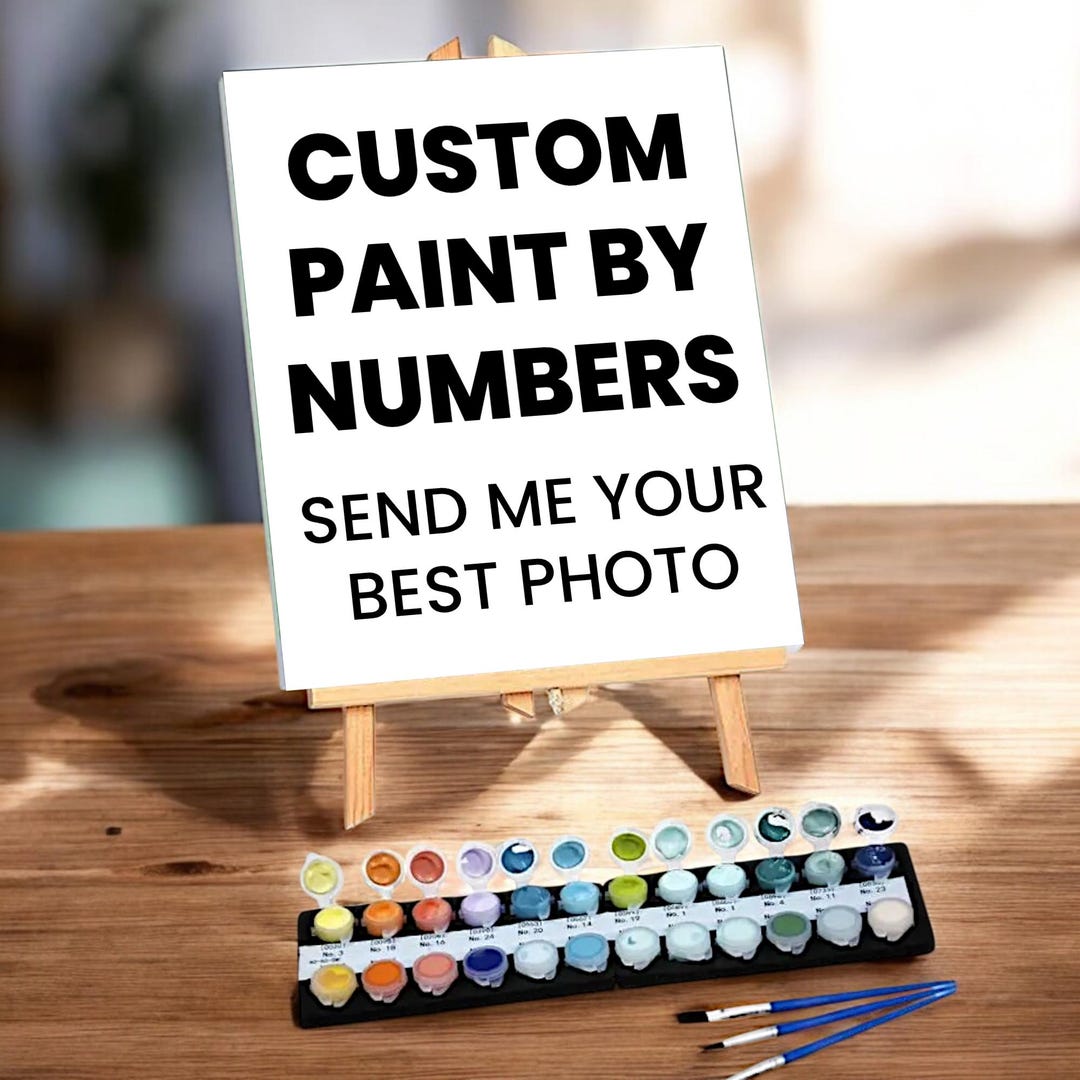 Customizable Paint by Numbers, Color by Number, Number Painting Kit ...