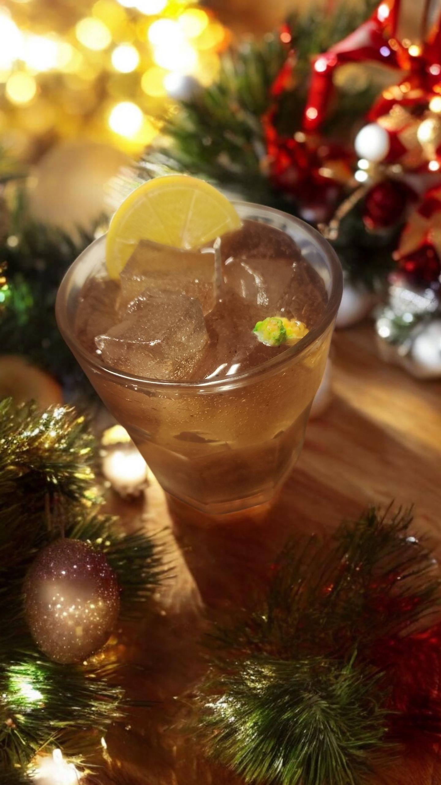 Vodka and Cola Candle – Realistic Drink Candle With Lemon Slice and Ice ...