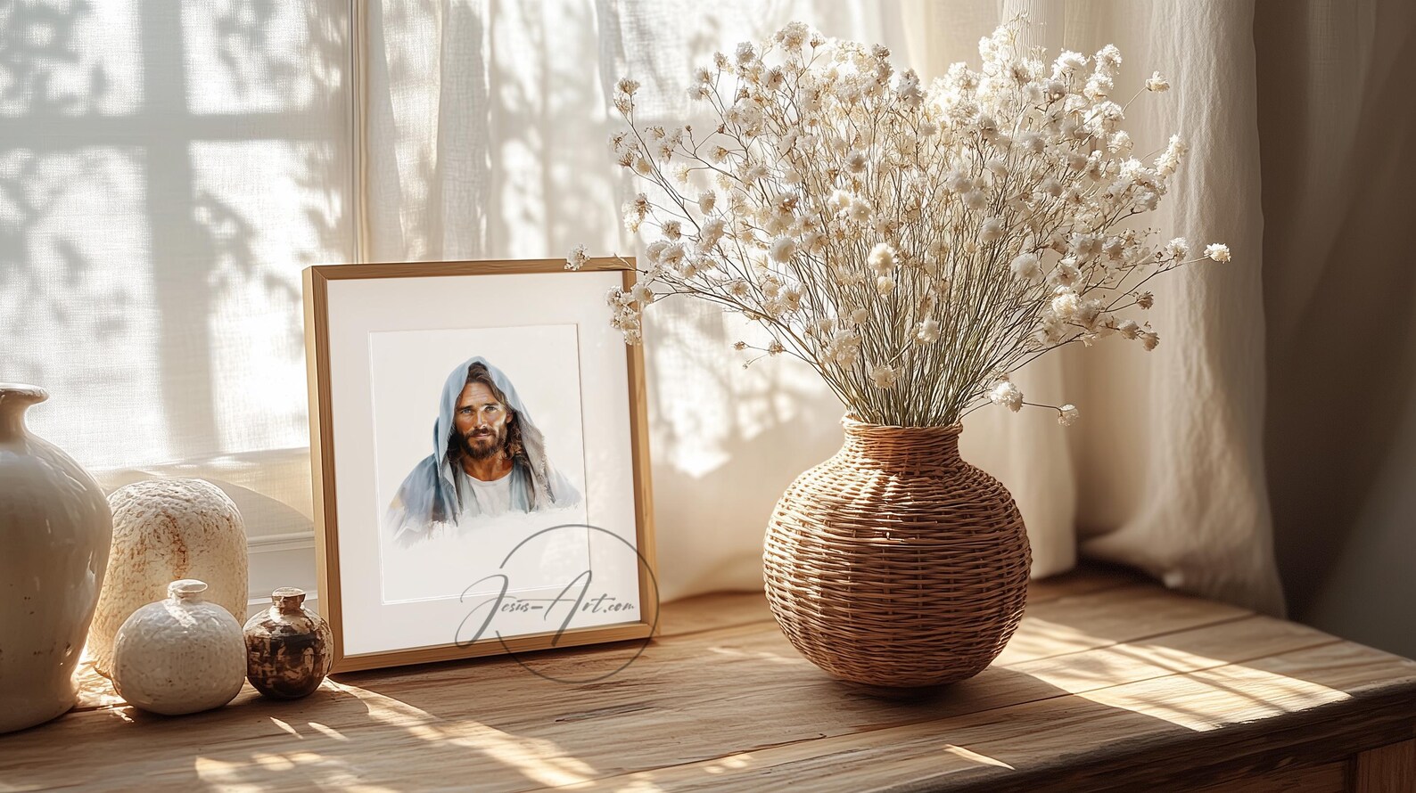 Jesus Christ Portrait: Fine Art Christian Print, Signed - Etsy