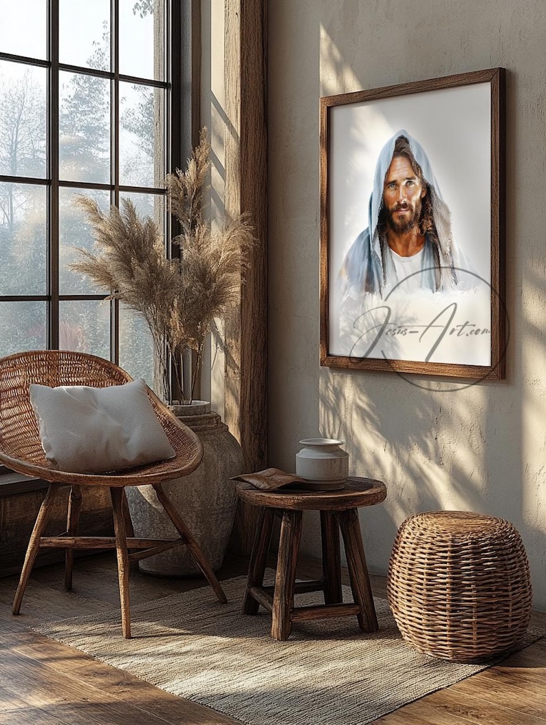 Jesus Christ Portrait: Fine Art Christian Print, Signed - Etsy