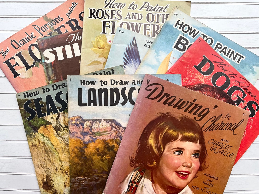 Walter Foster Paint and Draw Books, Art Books, Choice, Landscapes, Dogs ...