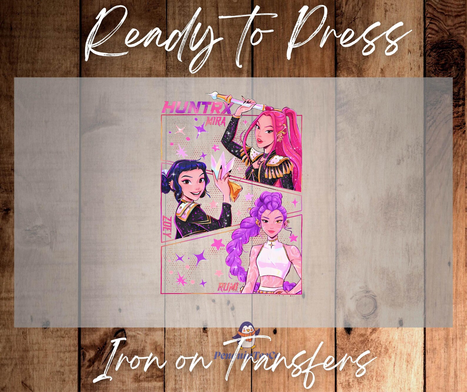 Huntrix Anime Transfer, Retro Aesthetic, Gamer Graphic, Cool Cartoon ...