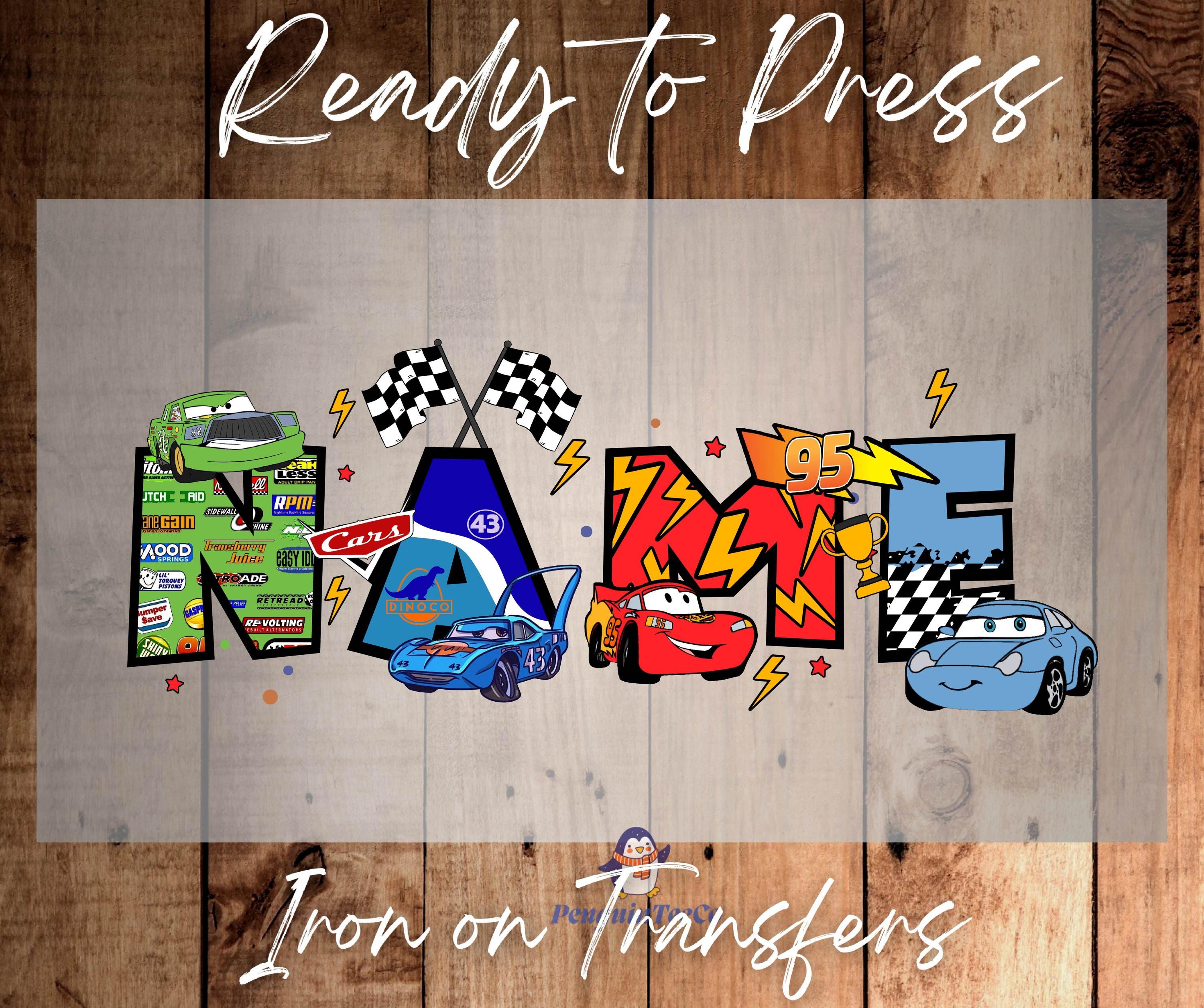 Disney Cars Ready to Press, Cars Custom DTF, Disney Personalized DTF ...