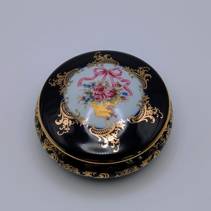 22k Gold Limoges Castel - Etsy