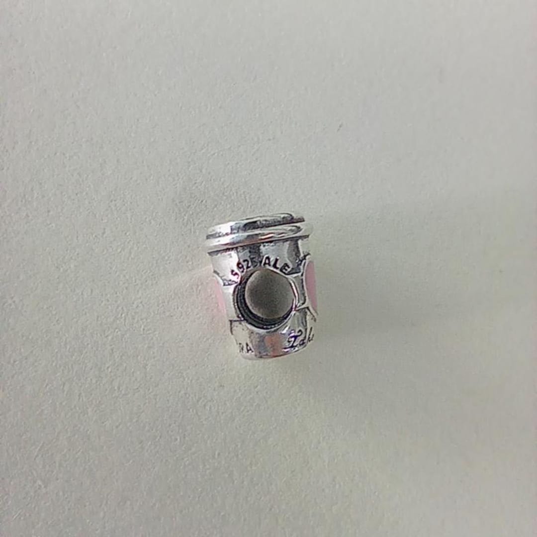 Silver PANDORA Drink to Go Coffee Cup Charm - Etsy