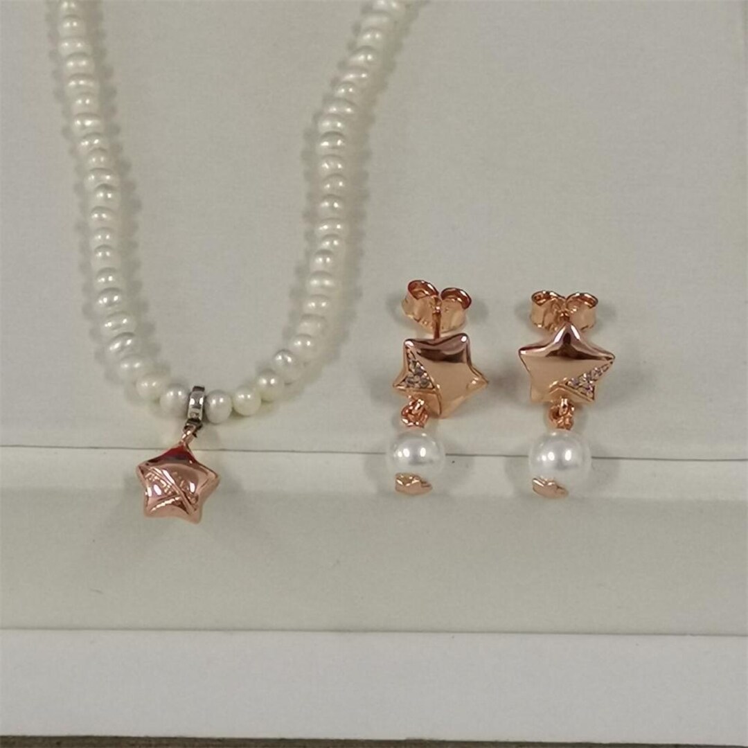 Pandora Lucky Star Collection Precious Star Necklace 45cm Stud Earrings ...