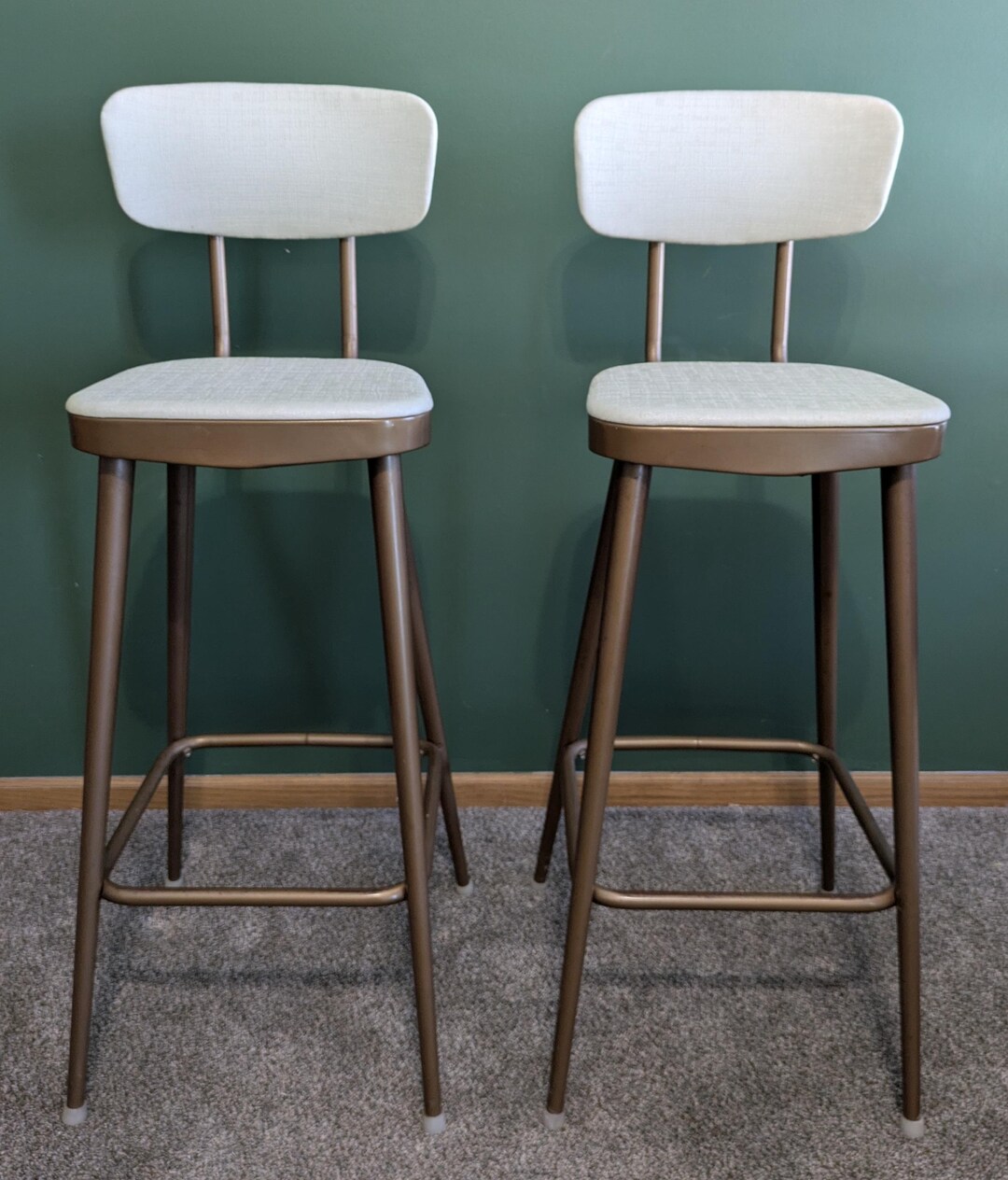Extremely RARE Pair of Samsonite Shwayder Bros. MCM 50s60s Bar Stools ...