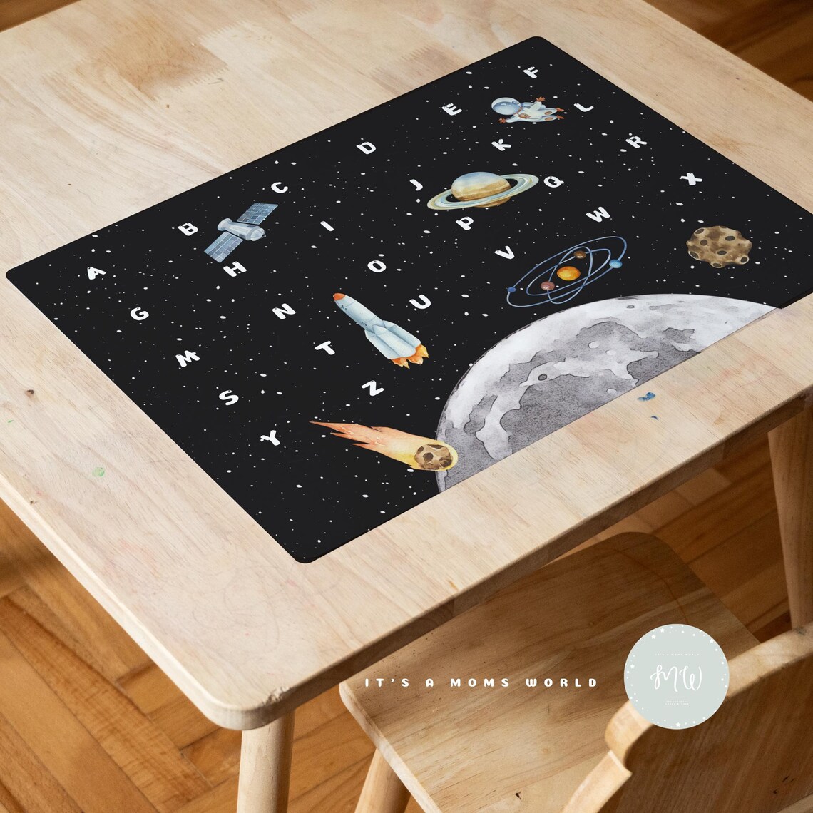 Printable Space Placemat | Educational Placemat | Kids Placemat ...