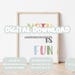 Math is Fun Poster: Kids Educational Wall Art (digital Download) - Etsy