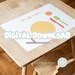 Printable Montessori Placemat | Educational Placemat | Kids Placemat ...