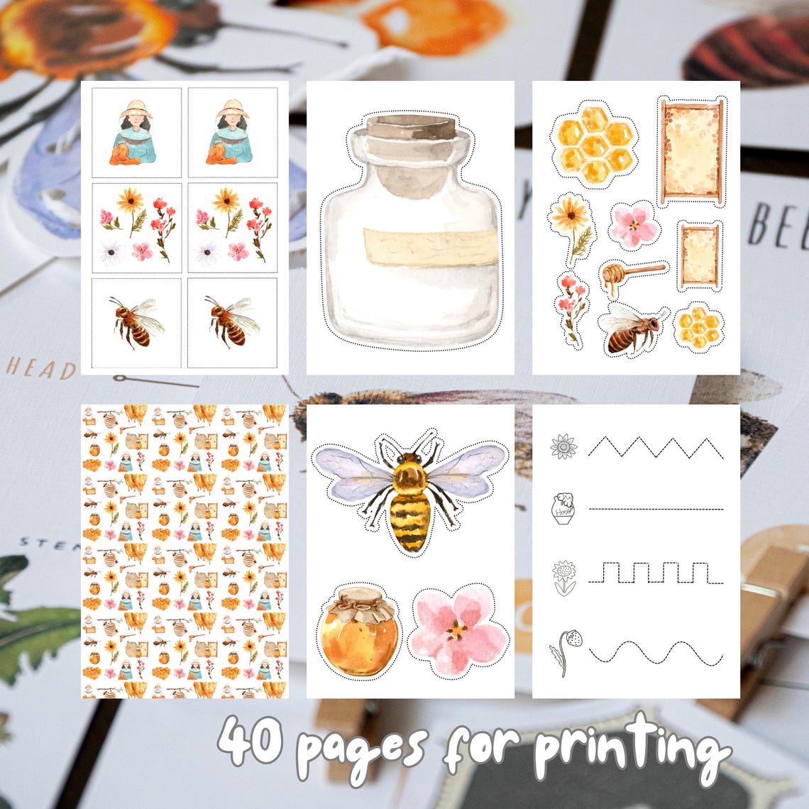 Bee Unit Study: Montessori-inspired Spring Activities (PDF Download) - Etsy