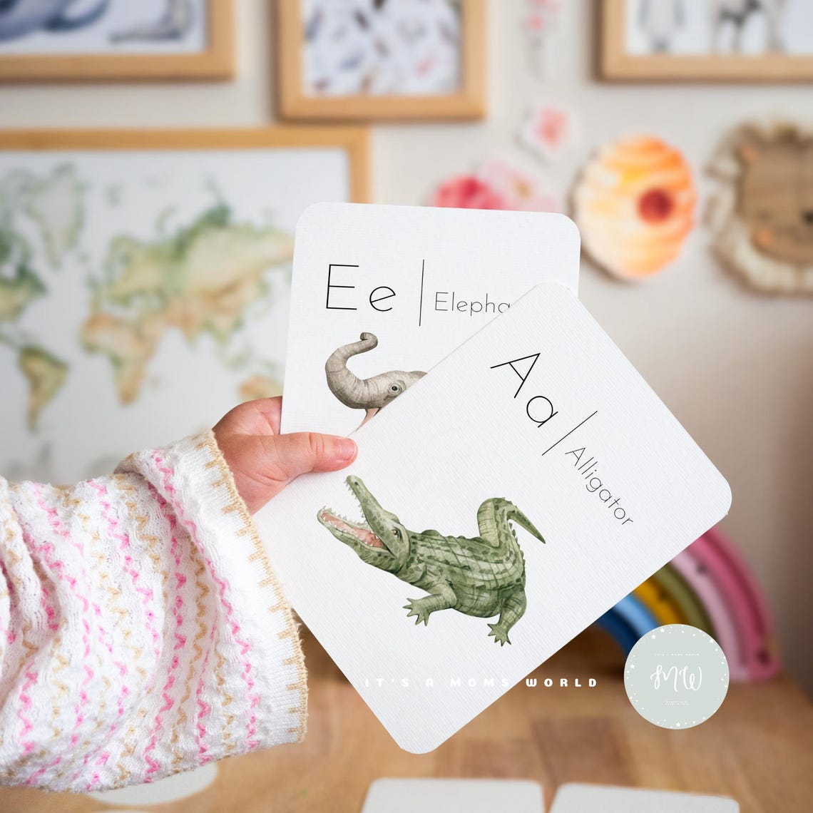 26 Alphabet Animal Flashcards – Printable Educational Cards for Kids ...