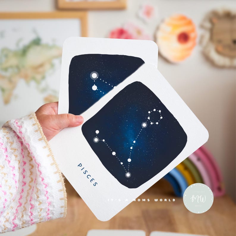 16 Constellation Cards for Kids | Zodiac & Night Sky Flashcards | Space ...