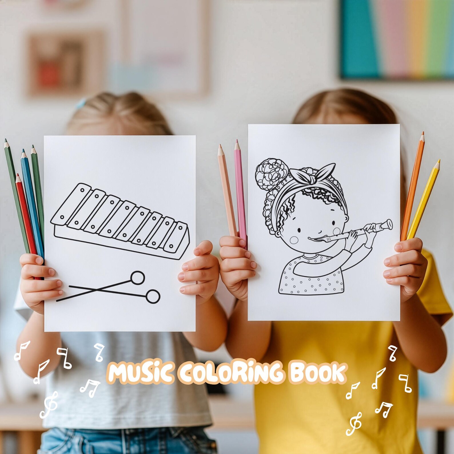 20 Coloring Pages | Music Coloring Book | Fun Printable Pages for Kids ...