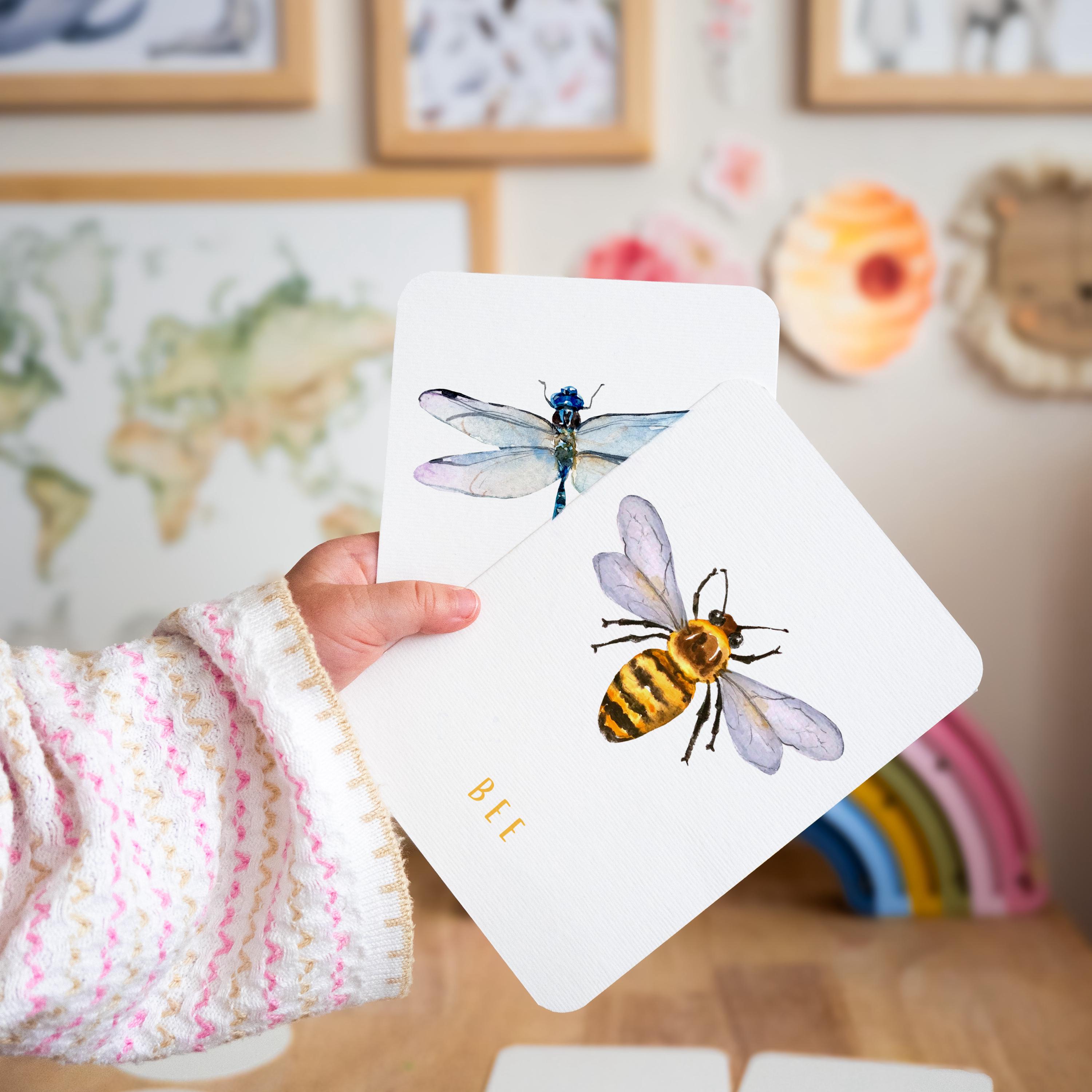 110 Montessori Flashcards | Wild Animals, Insects, Sea Animals, Fruits ...