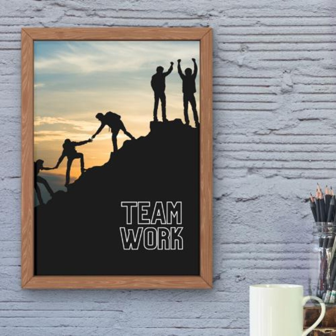 Motivational Poster Teamwork / DIN A3 for Digital Download as PDF and ...