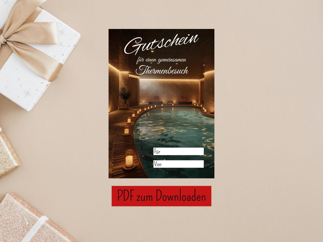 Wellness Voucher for a Spa Visit – Printable Template With ...