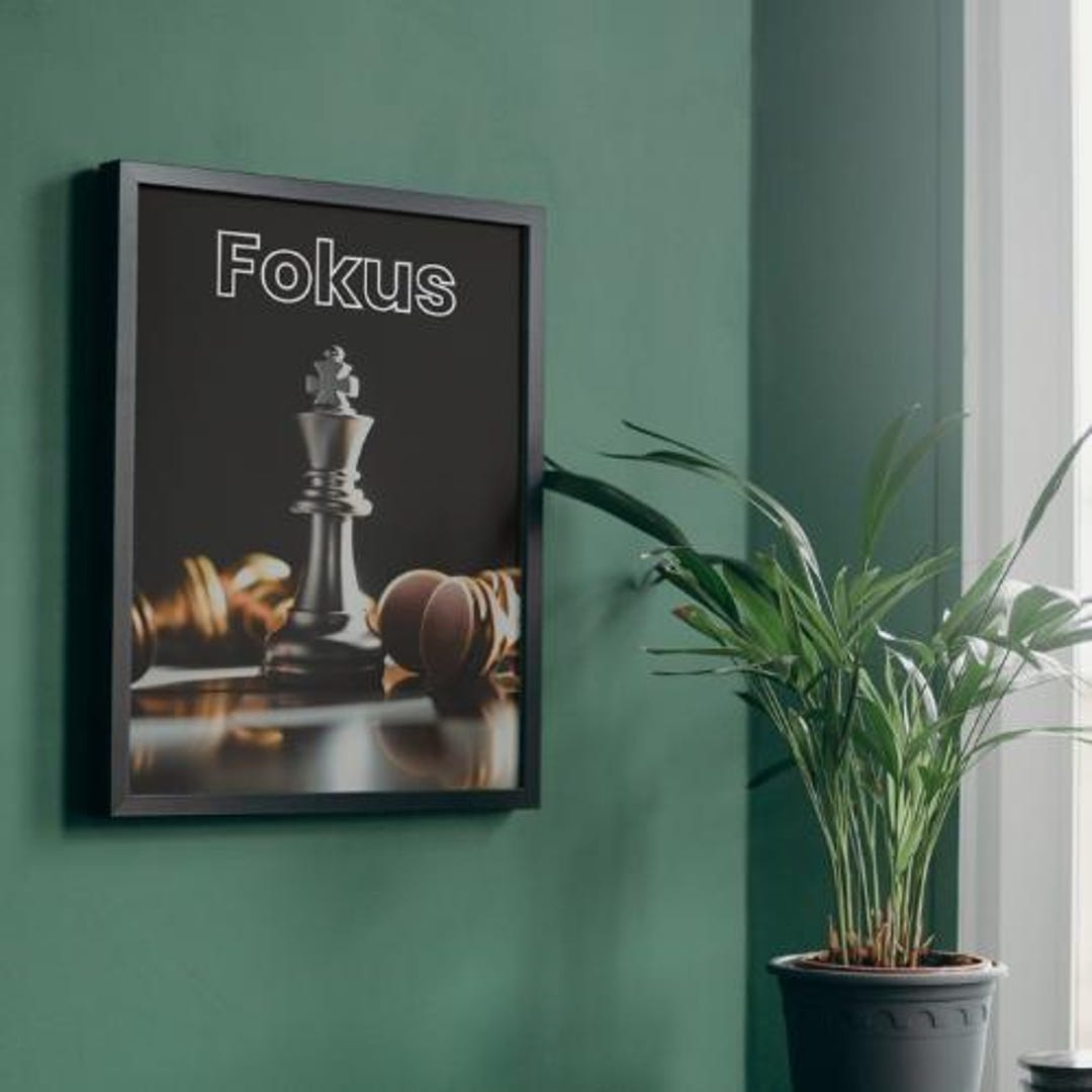 Motivational Poster Chess - Focus / DIN A3 for Digital Download as PDF ...