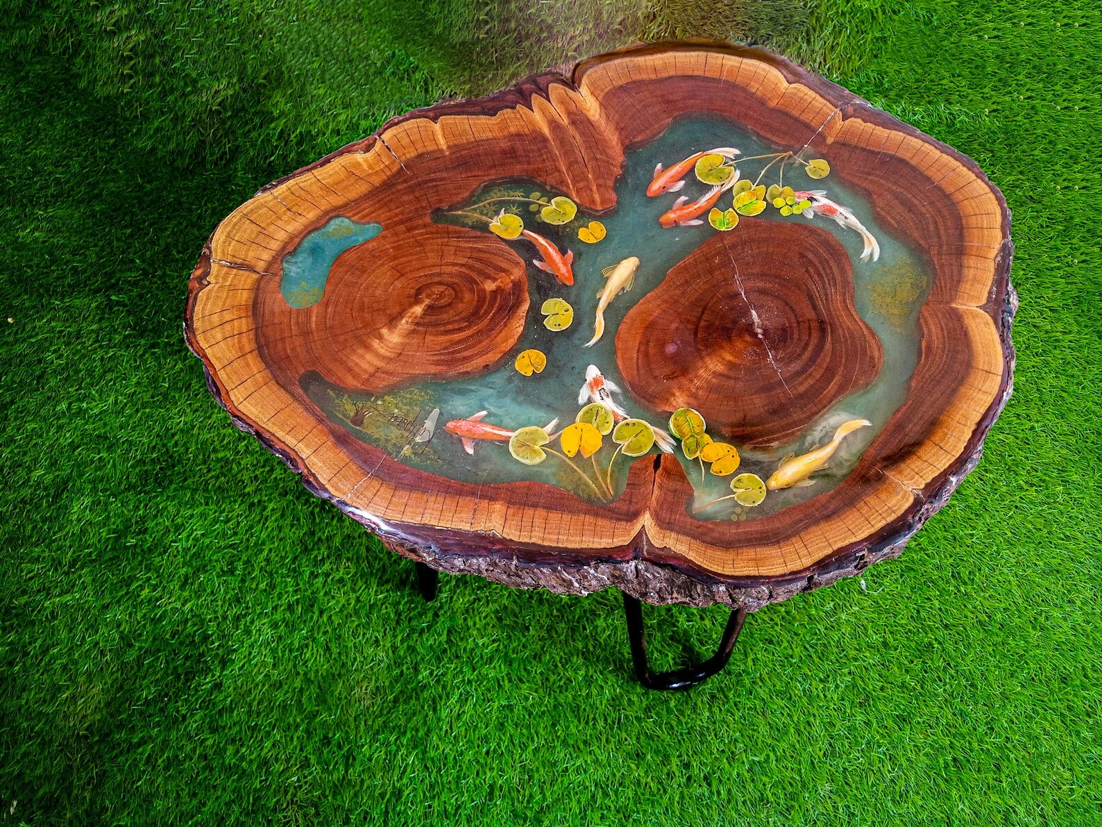 Resin Pond of Koi Fish "coffee Table" - Etsy