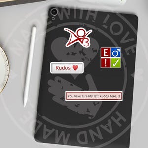 AO3 Sticker Bundle | Fanfic Reader Essentials | Kudos & Tags Vinyl ...
