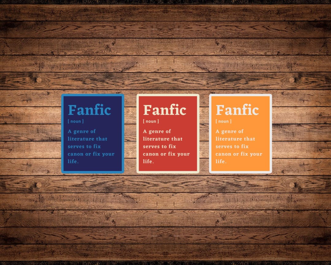 Fanfic Definition Vinyl Sticker | 3 Options | AO3 | Fanfiction.net ...
