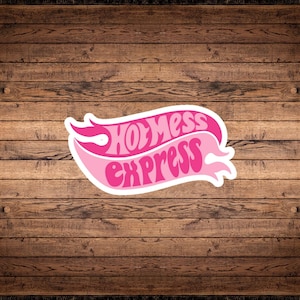 Hot Mess Express Vinyl Sticker | Water Resistant Laptop Decal - Etsy