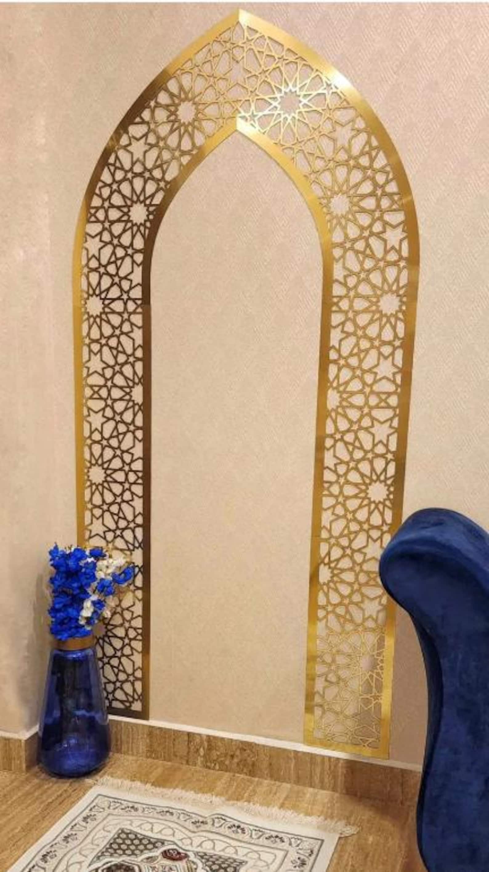 Mihrab Wall Art – Mehrab Prayer at Home Room Decor | Crafted Namaz Wall ...