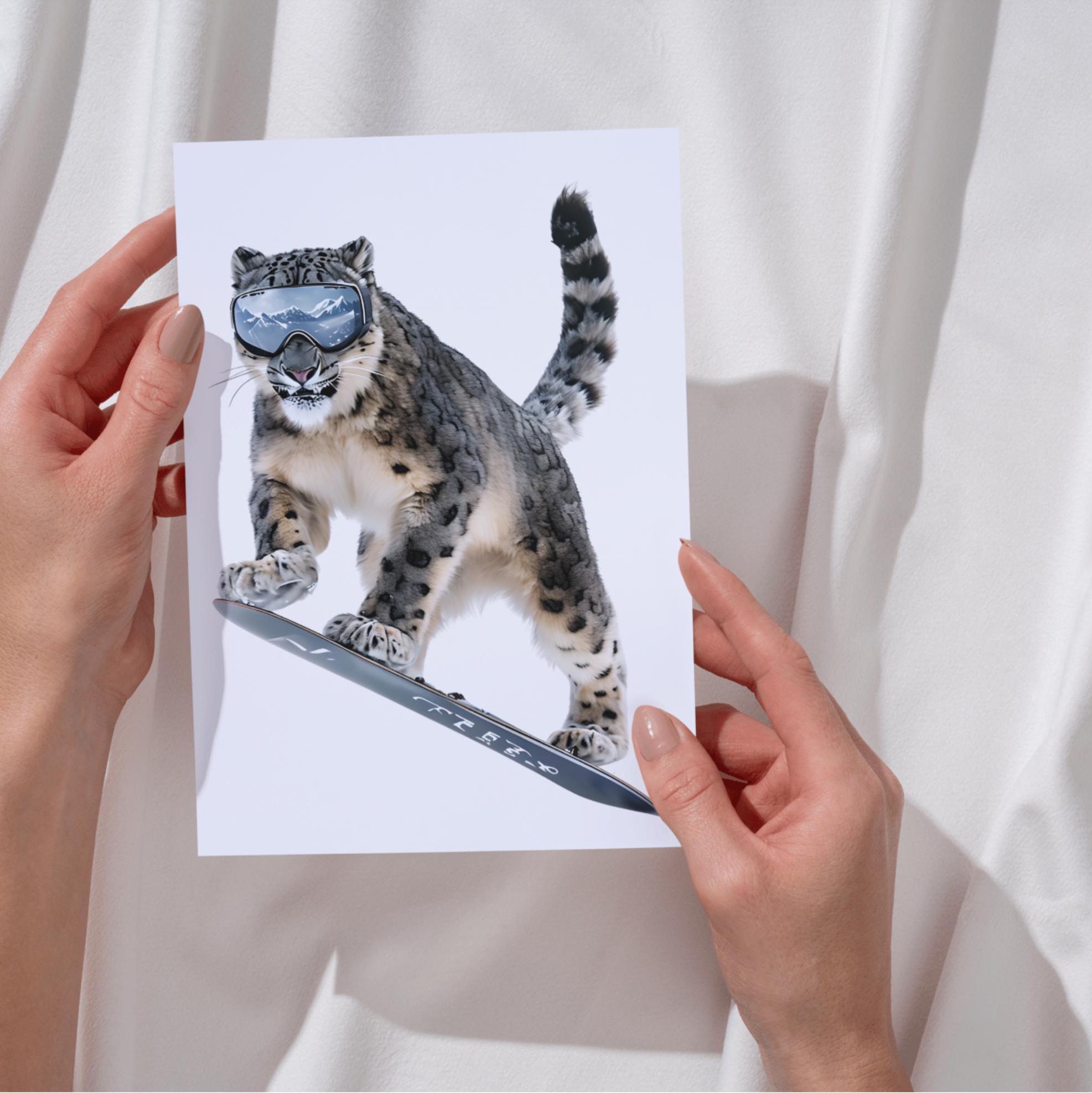 Snow Leopard SVG & PNG for Sublimation Snow Leopard Art Clipart Cute ...