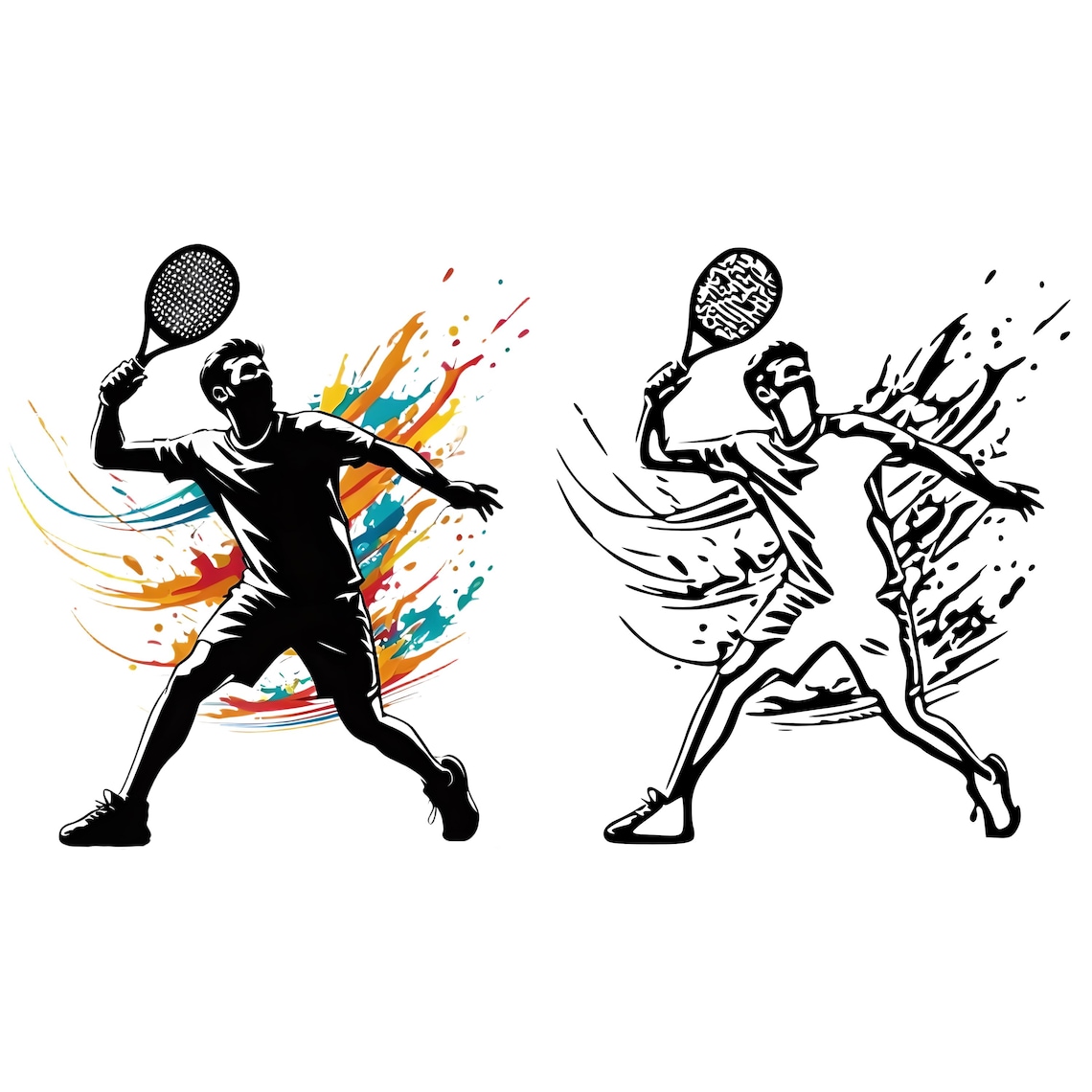 Padel SVG & PNG for Sublimation Paddle Tennis Artwork Fun Pickleball ...