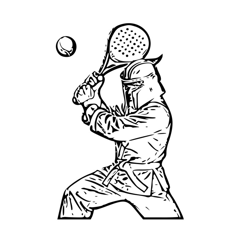 Padel SVG & PNG for Sublimation Samurai Svg Padel Clipart Pickleball ...