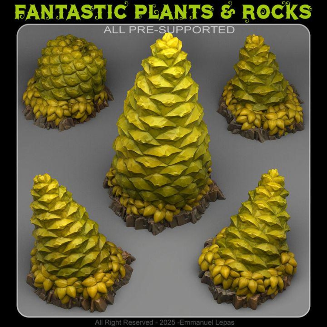 Giant Pine Cone Wargaming Terrain Objectives | Fantastic Plants and ...