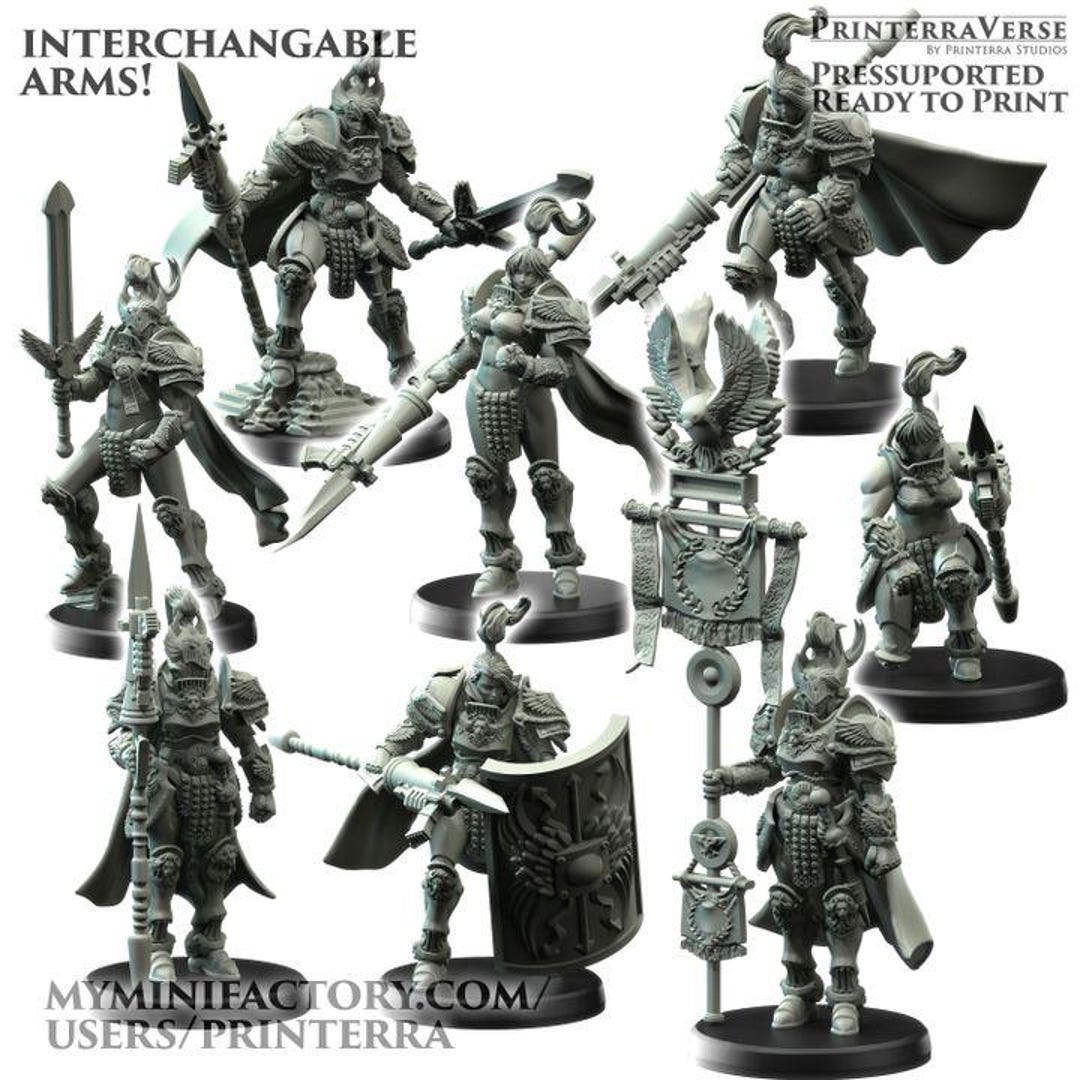 Modular Retconia Female Custodian Imperial Guard - Romanus - Printerra ...