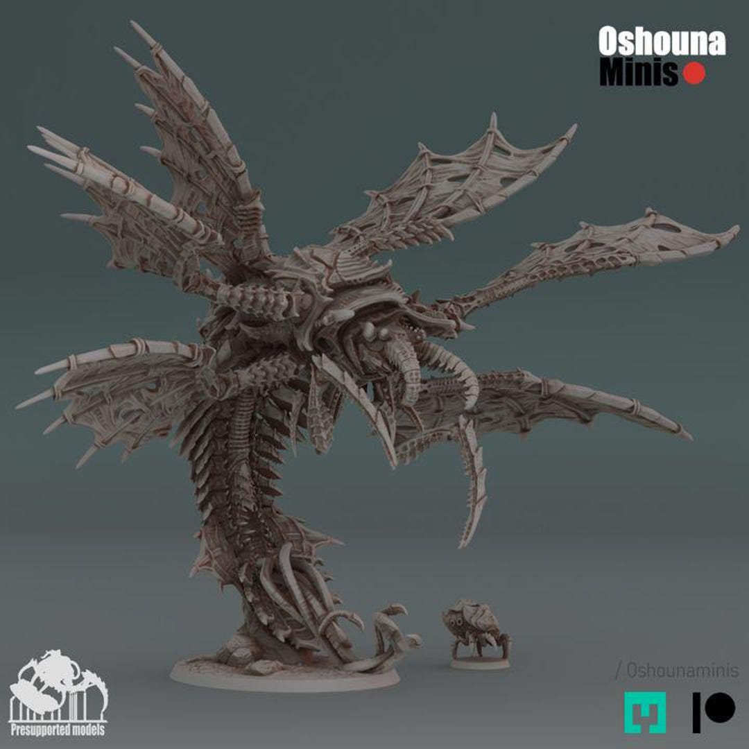 Flying Titan Miniature - Deep Hive - Oshounaminis - Tabletop Wargaming ...