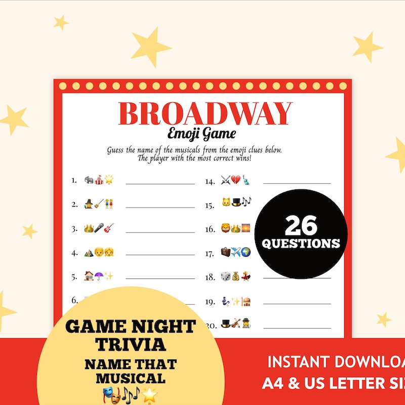 Hamilton Musical Games - Etsy