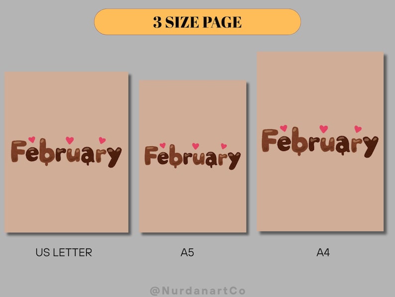 2026 February Journal | Winter Planner PDF | Simple Monthly Planner ...