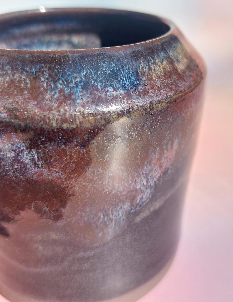 Handmade Posey Vase | Metallic Cosmic Glaze | One of a Kind Pottery ...