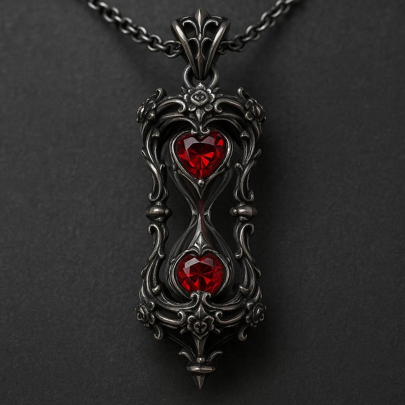 Hourglass Pendant - Etsy