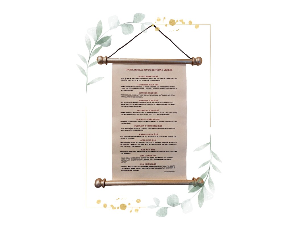 Birthday Scroll Gift - Etsy