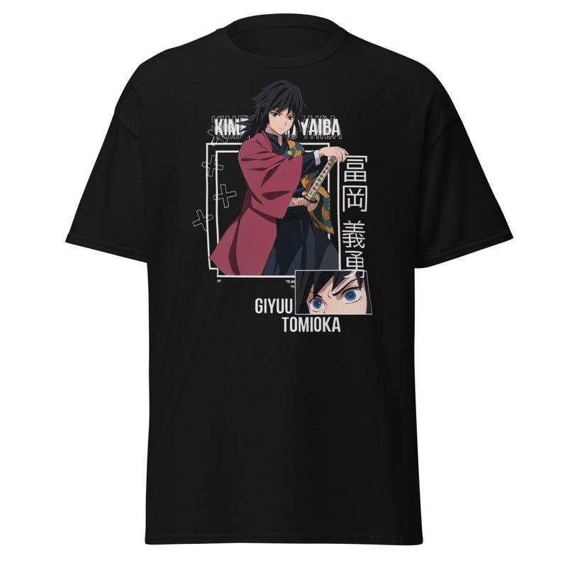 Demon Slayer Shirt Water Hashira Giyu Tamioka, Kimetsu No Yaiba Anime ...