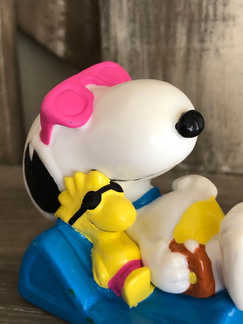 Vintage Peanuts Snoopy & Woodstock Figure Floating on Air - Etsy