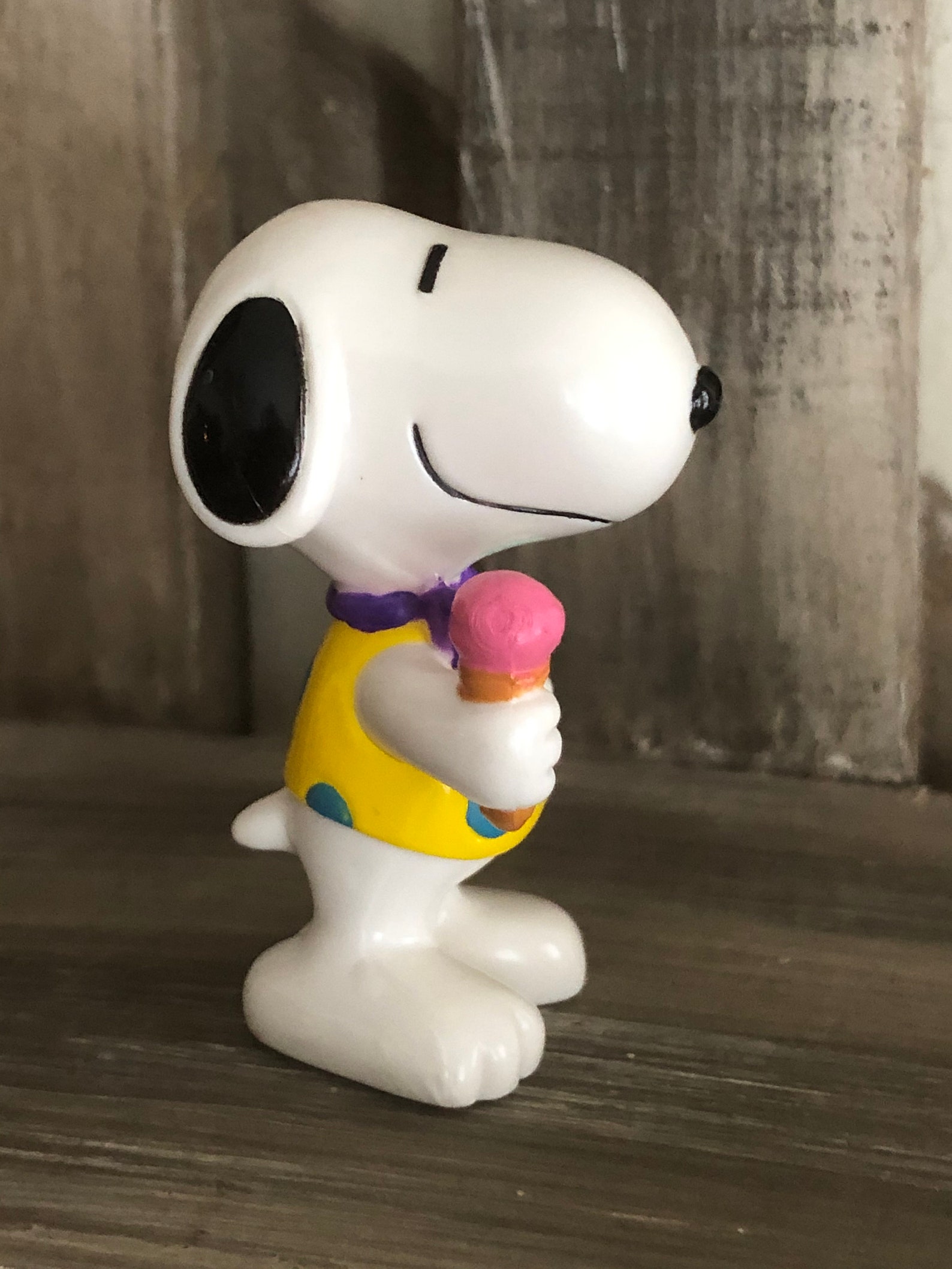 Vintage Snoopy Ice Cream Cones Figure PVC | Etsy
