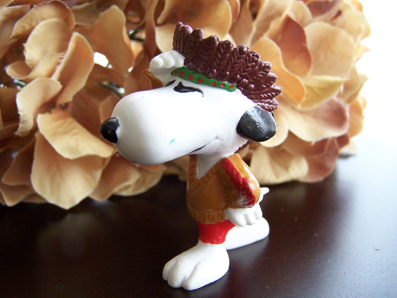 Vintage Snoopy Old West Native American Chief Feather - Etsy