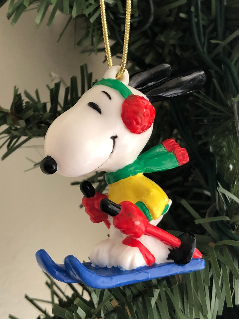 Vintage Peanuts Snoopy on Snow Skis Snoopy Skiing PVC Figure | Etsy