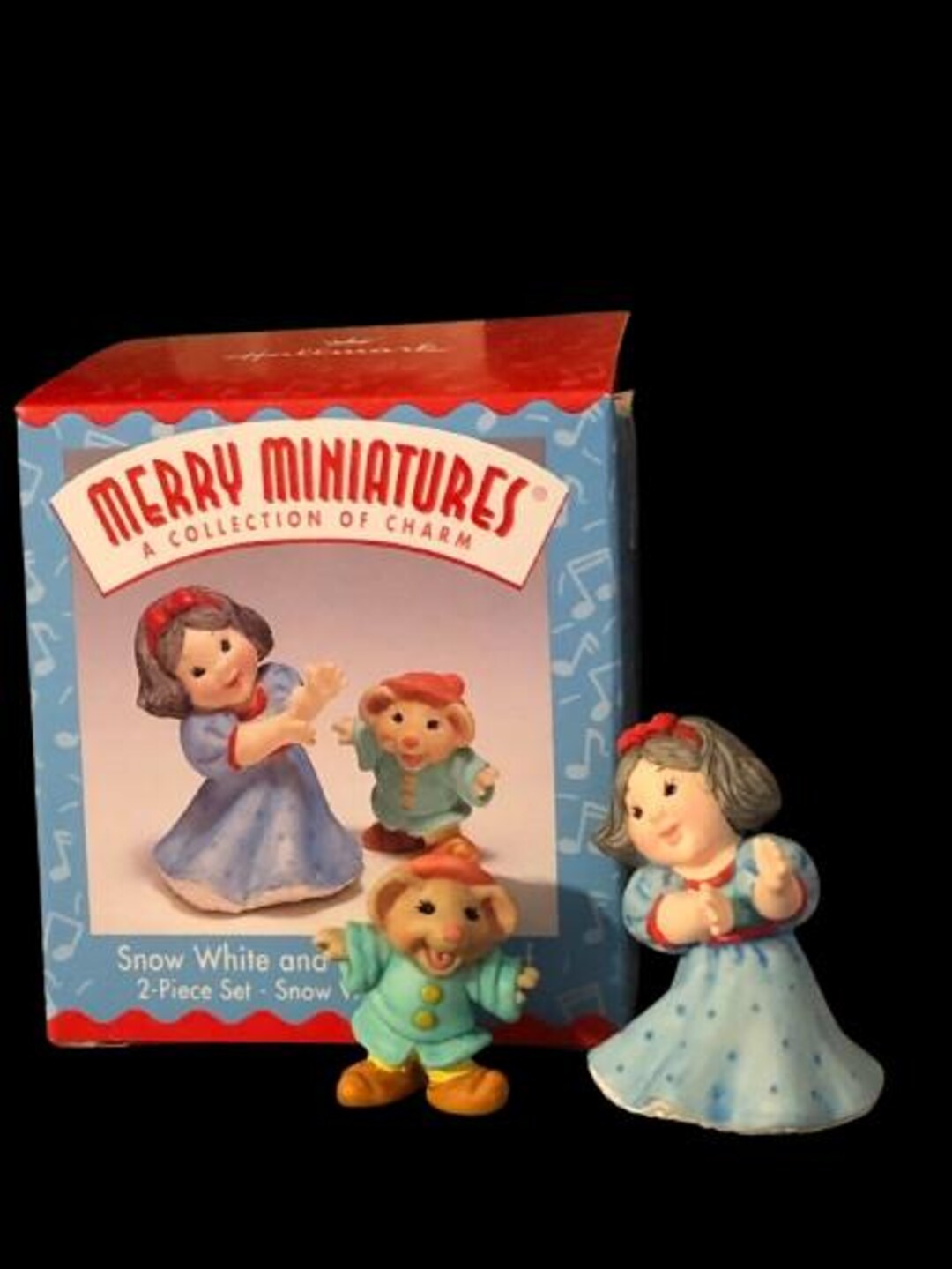 Vintage Snow White and Dancing Dwarf Hallmark Merry Miniatures A ...