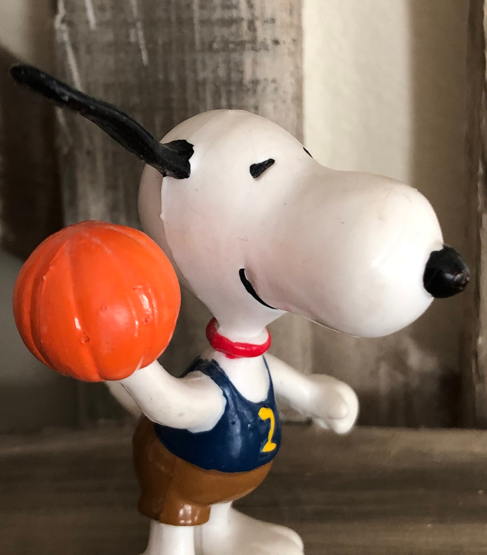 Vintage Peanuts Basketball Player Snoopy Miniature Figure Blue | Etsy