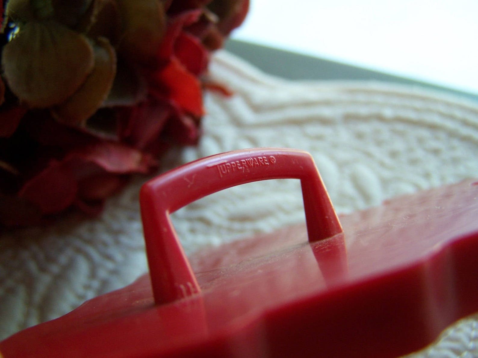 Tupperware Happy Birthday Cake Imprint Cookie Cutter Vintage 1960s Red ...