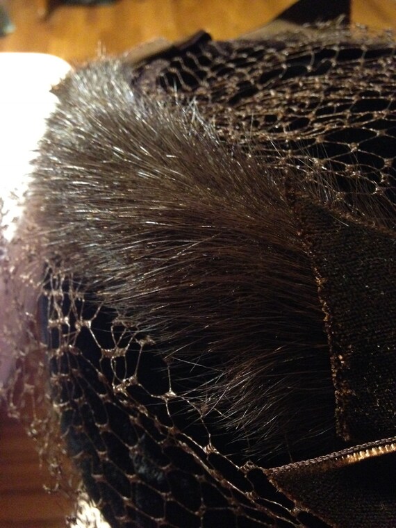 Mid Century Ladies Mink and Velvet Halo Circlet Ring … - Gem